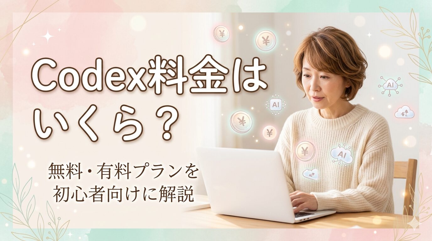 Codexの料金はいくら？無料・有料プランを初心者向けにわかりやすく解説 | AIと暮らしの実験室